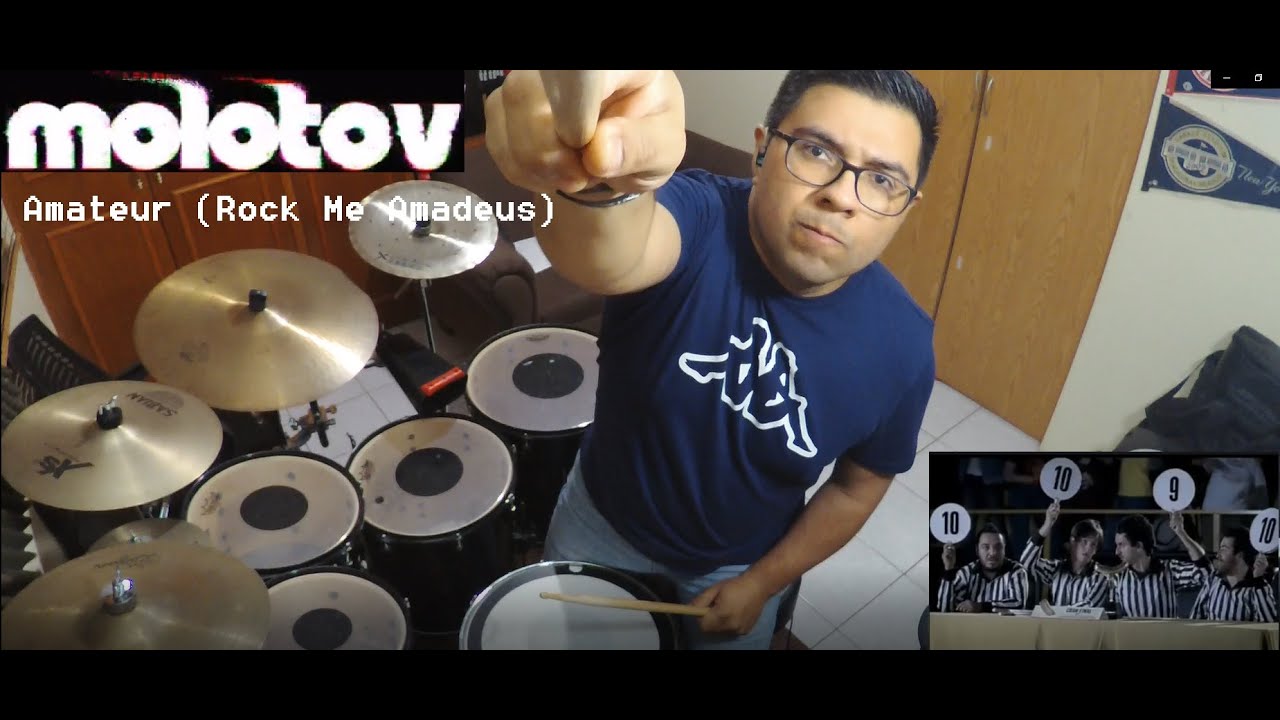 Molotov - Amateur (Rock Me Amadeus) Drum Cover - YouTube
