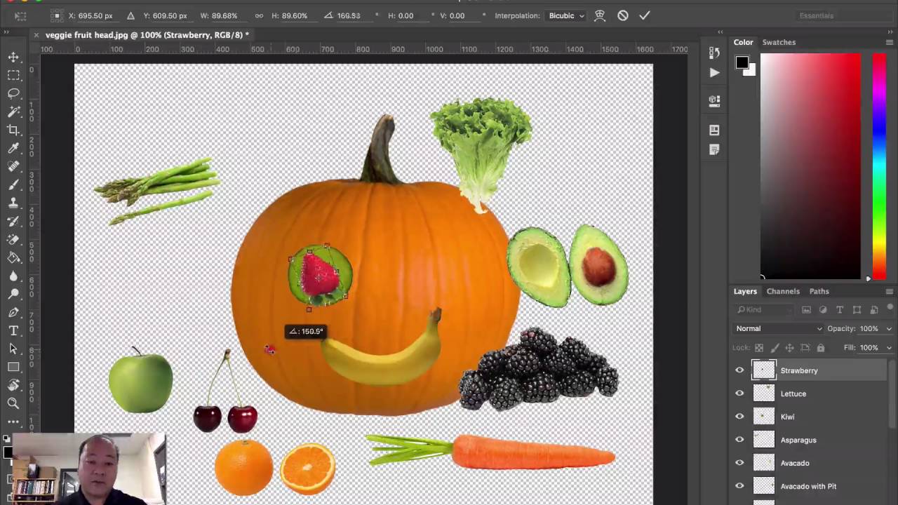 Photoshop Layers - Veggie Head Activity - YouTube