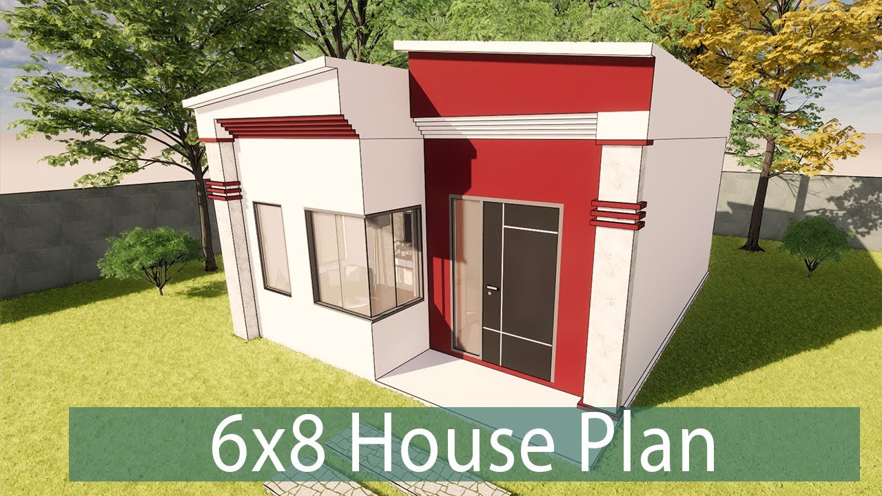6x8 m Small House Design | Home tour - YouTube