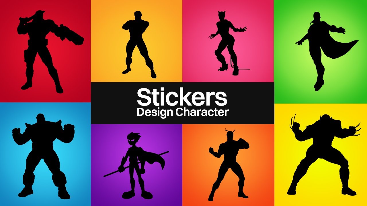 How to Design Marvel Character Stickers | DC Super Hero | Adobe ...