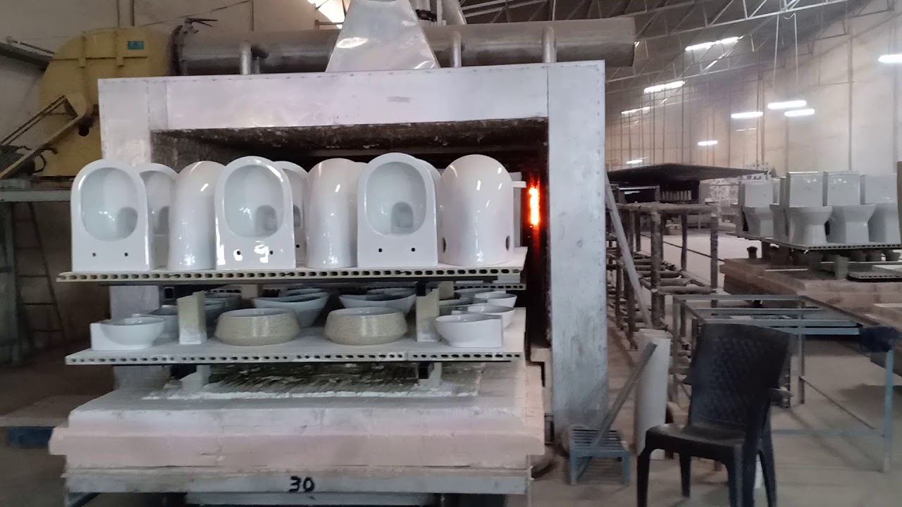 sanitary ware manufacturing factory - YouTube