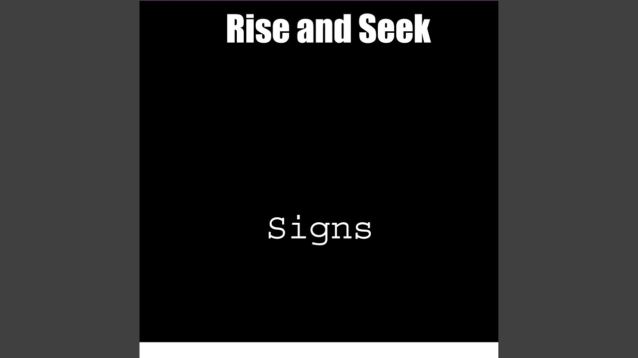 Signs (Instrumental) - YouTube