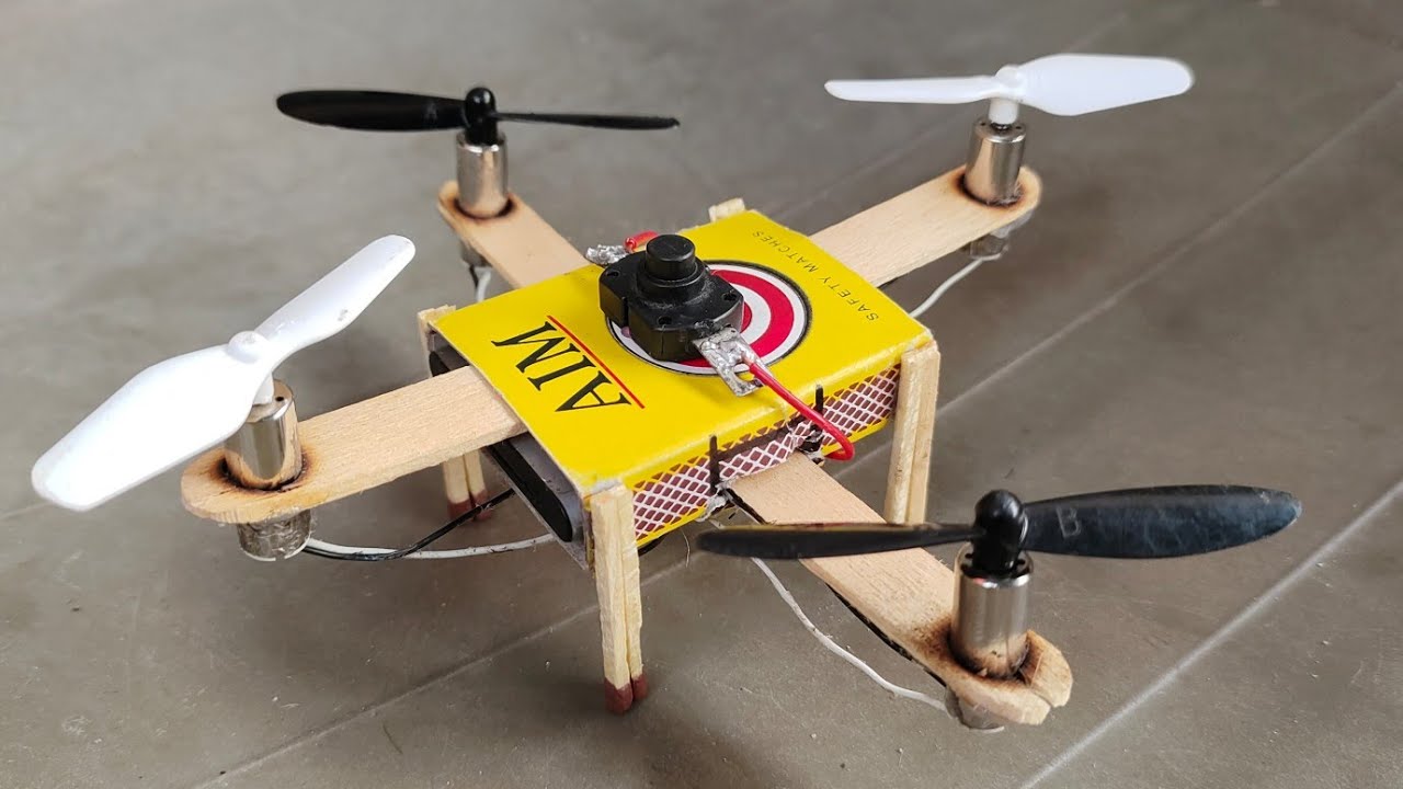 How to Make Matchbox Drone Quadcopter Matchbox drone - YouTube
