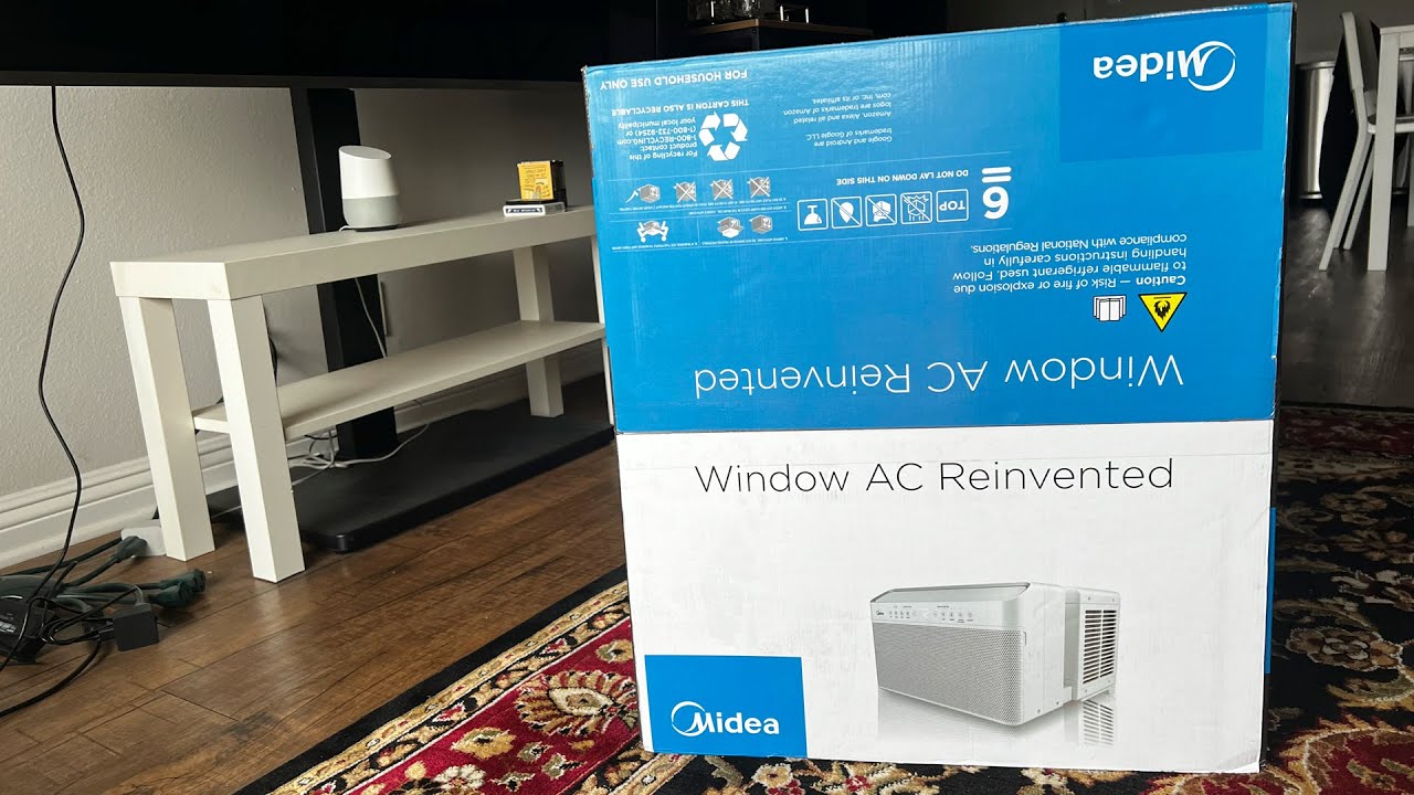 Midea 8,000 BTU U-Shaped Smart Inverter Window Air Conditioner Unboxing ...