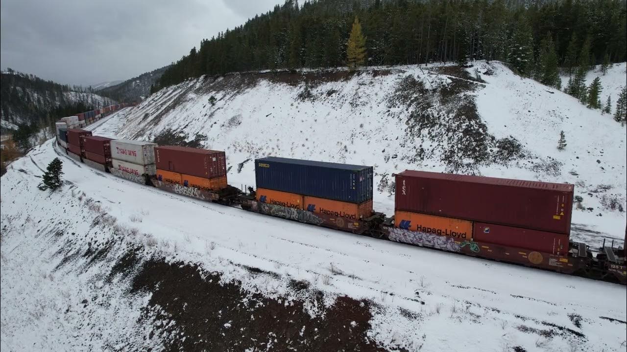 Eastbound Stack train climbs the west face of Marias Pass MT.Part 2 - YouTube