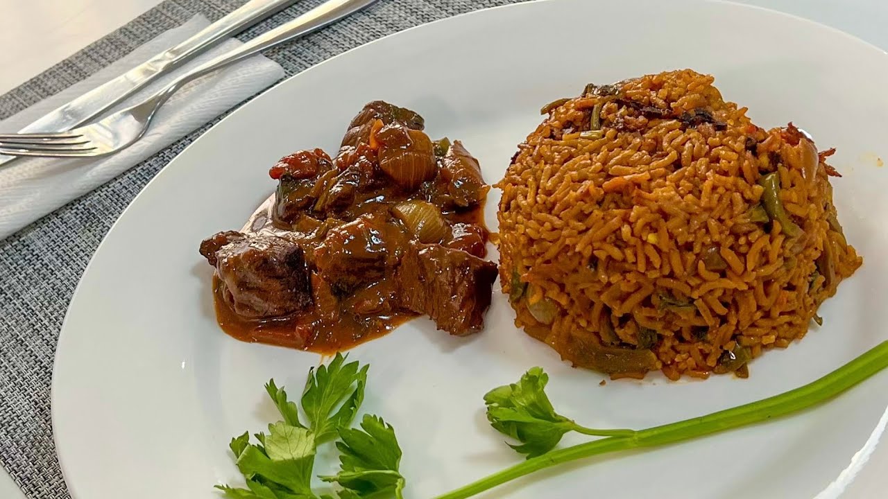 How to prepare PILAU RICE with Beef Stew! Delicious recipe #cooking # ...