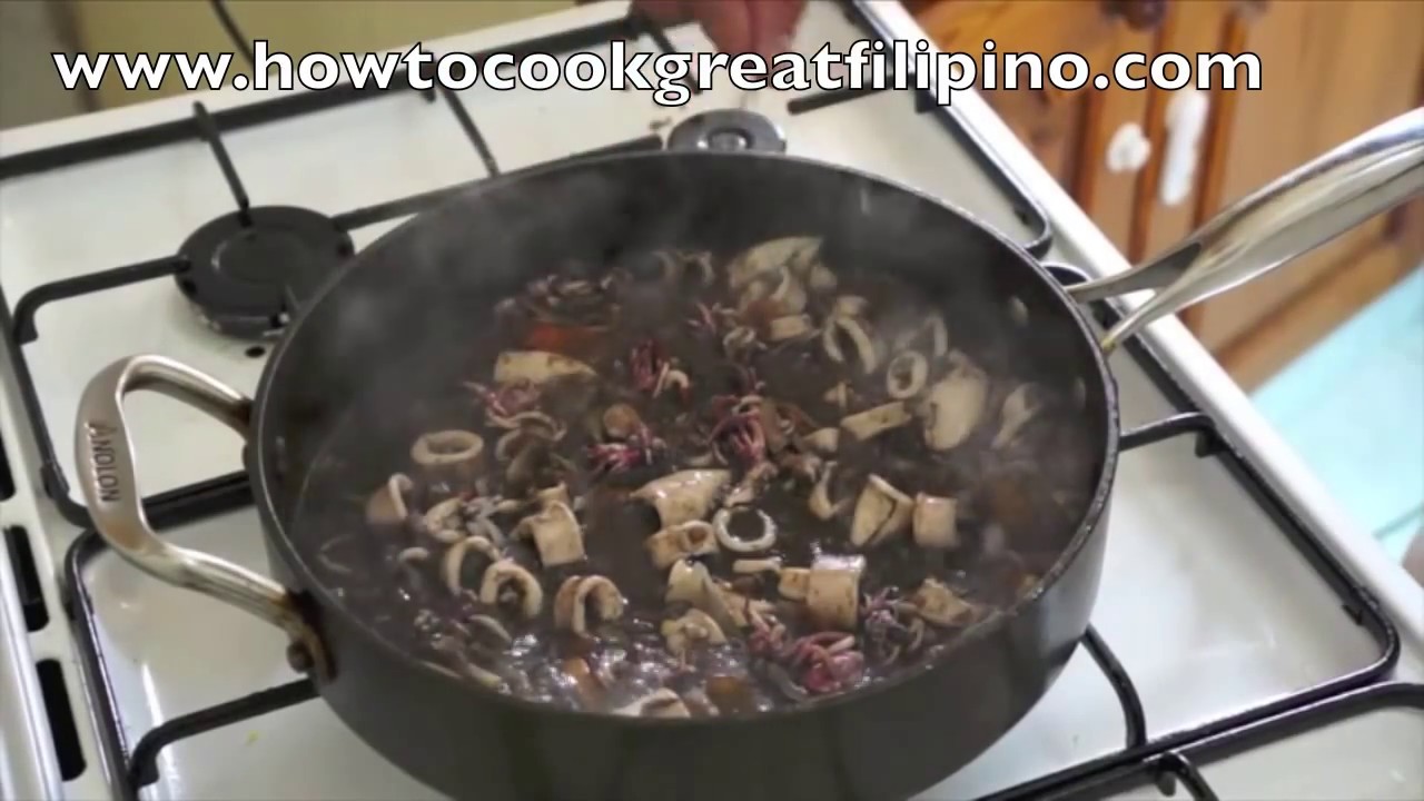 ‪Adobong Pusit Squid Recipe - Pinoy Philippines‬Filipino ‬ - YouTube