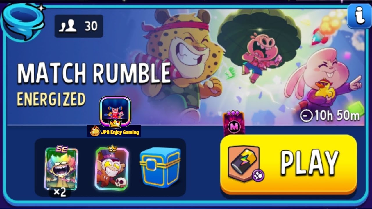 Match Rumble 30 Player Energized+Special O'Rama Match Masters. - YouTube