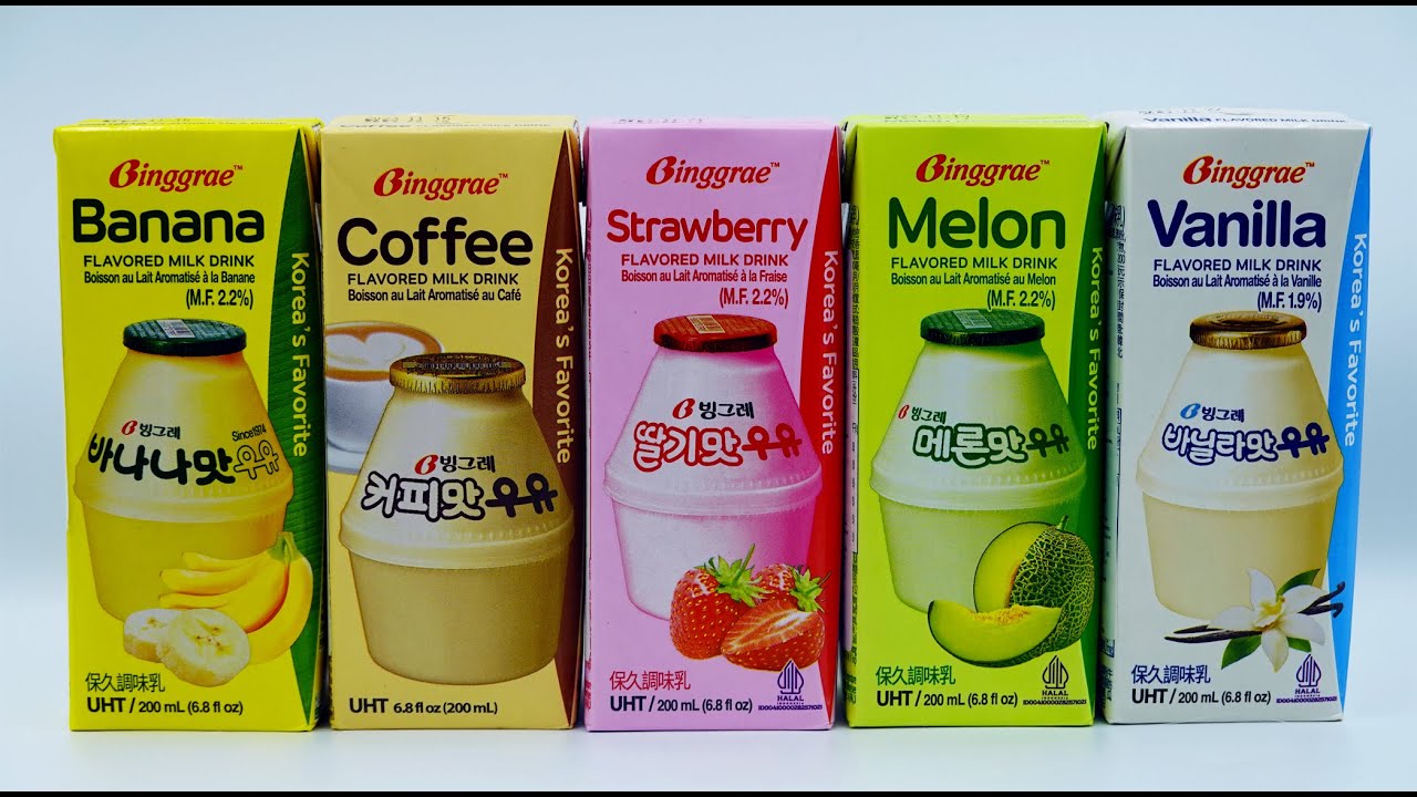 Binggrae Milk Drink Unboxing | Aesthetic | Atmospheric - YouTube