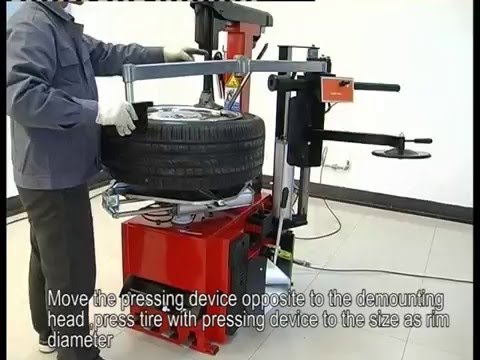 UNITE U 226 TYRE CHANGER OPERATION VIDEO - YouTube
