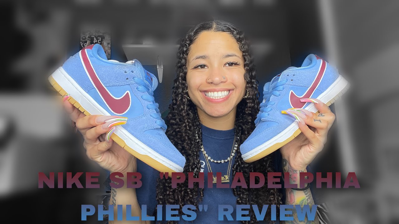 Nike SB Dunk “PHILADELPHIA PHILLIES” REVIEW/ON FOOT!! - YouTube