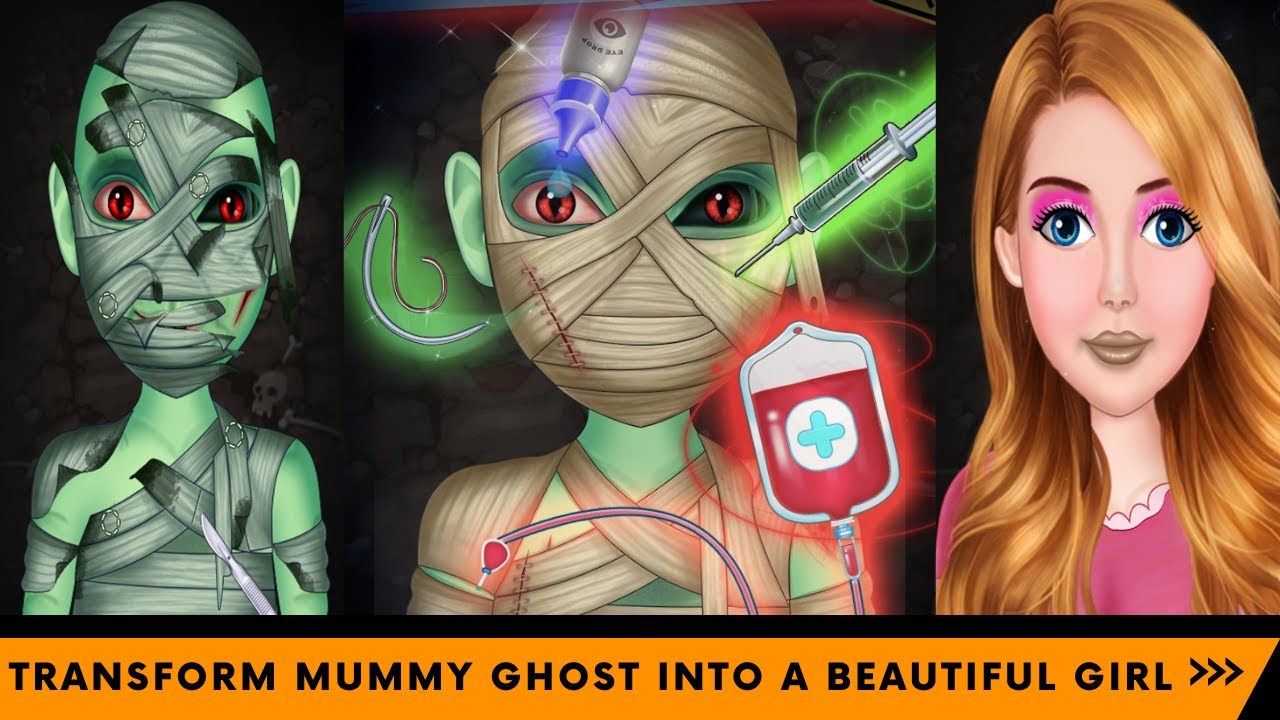 ASMR | Stop Motion | Transform Mummy Ghost Into A Beautiful Girl. - YouTube