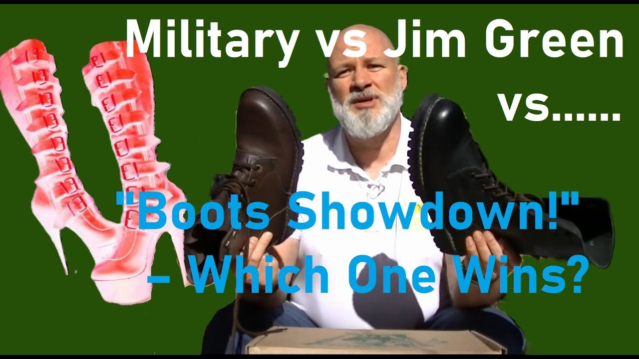 Jim Green AR8 vs Austian Army Feldschuh leicht boot comparison - YouTube