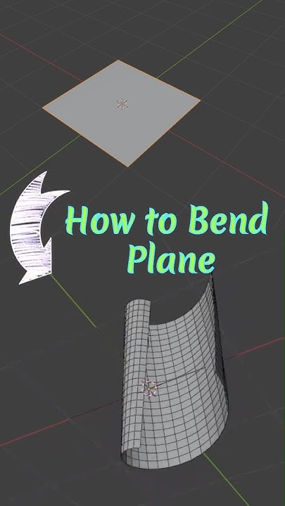 Bend a plane in Blender using Simple Deform: how? #blender3d #tutorial #blendertips #simulation ...