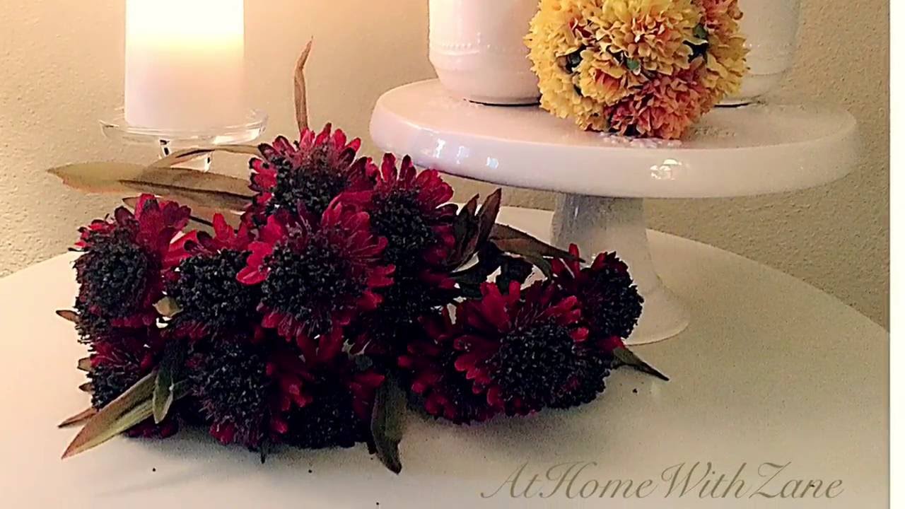 🍂🌼 Fall Flowers - Decor Flower Balls -DIY - YouTube