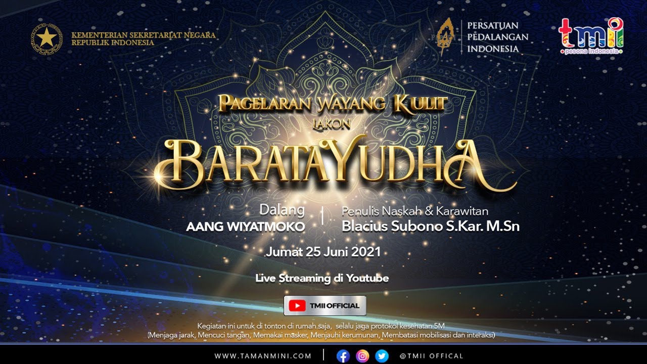 LIVE PAGELARAN WAYANG KULIT " BARATAYUDHA " KI AANG WIYATMOKO ...
