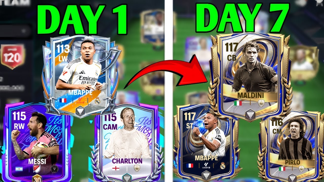 Can I Beat FC MOBILE in 7 days with 0$ spent on a Brand new account ...
