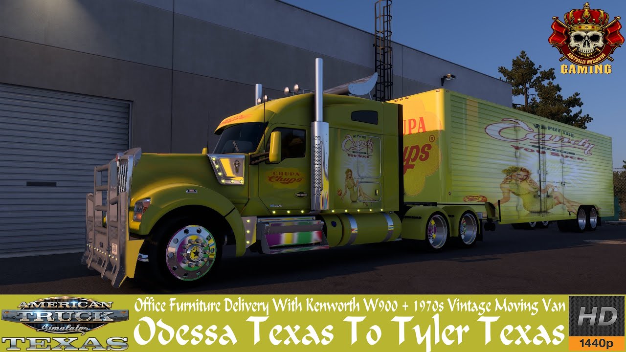 ATS - Office Furniture Delivery - Odessa To Tyler - Kenworth W990 ...
