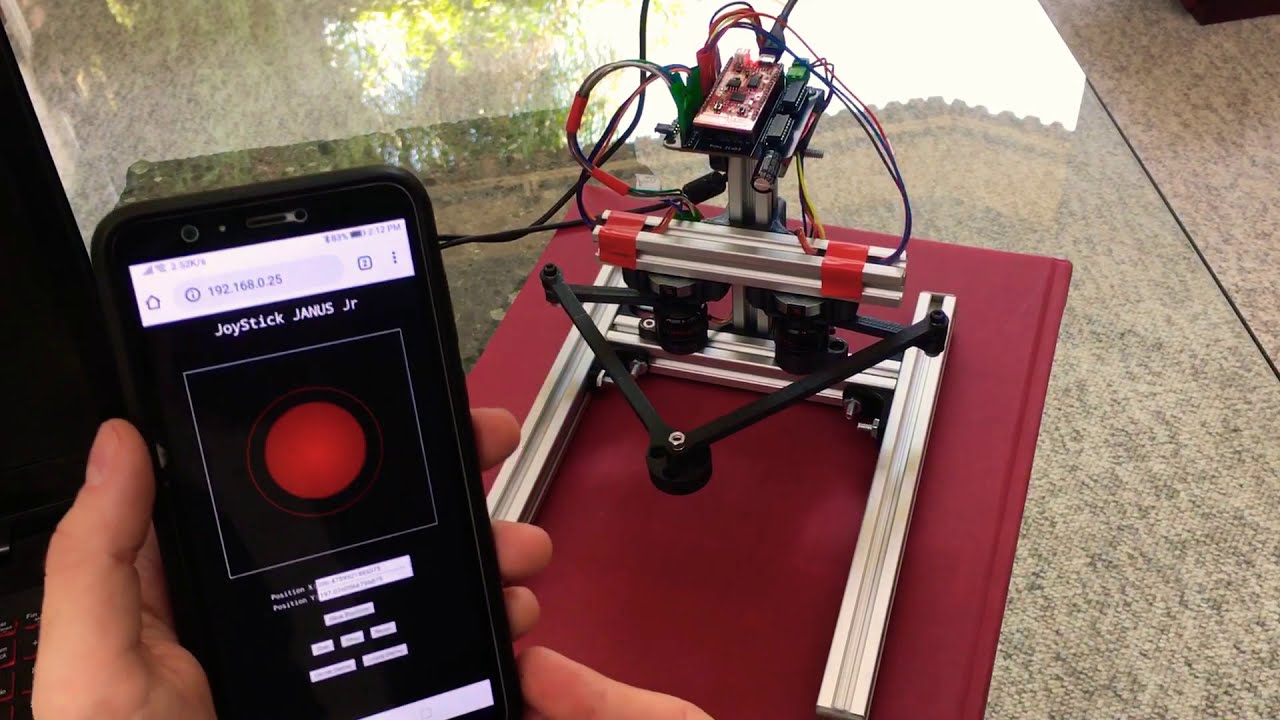 Robot de cinco barras paralelo - Janus Jr - YouTube