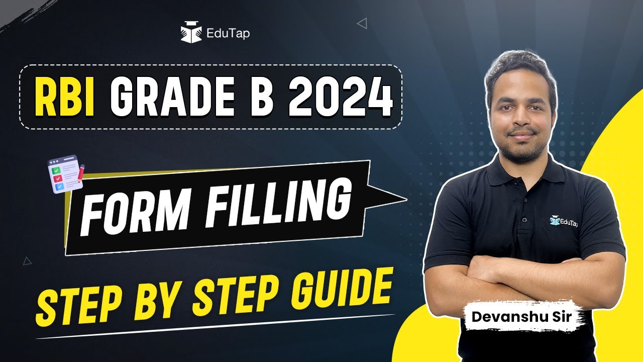 How to Fill RBI Grade B Form 2024 | RBI 2024 Apply Online | RBI Grade B ...