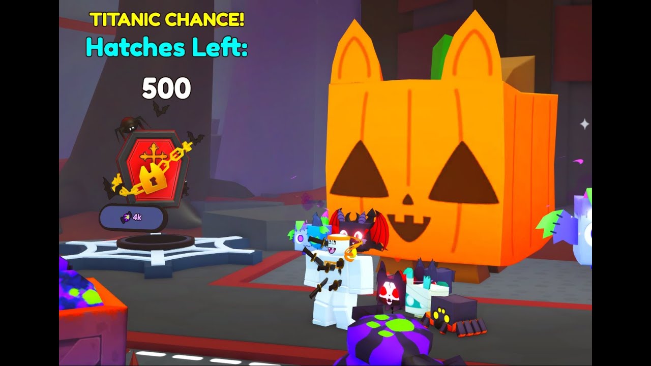 Titanic Pumpkin cat chance! - Pet simulator update 30 - YouTube