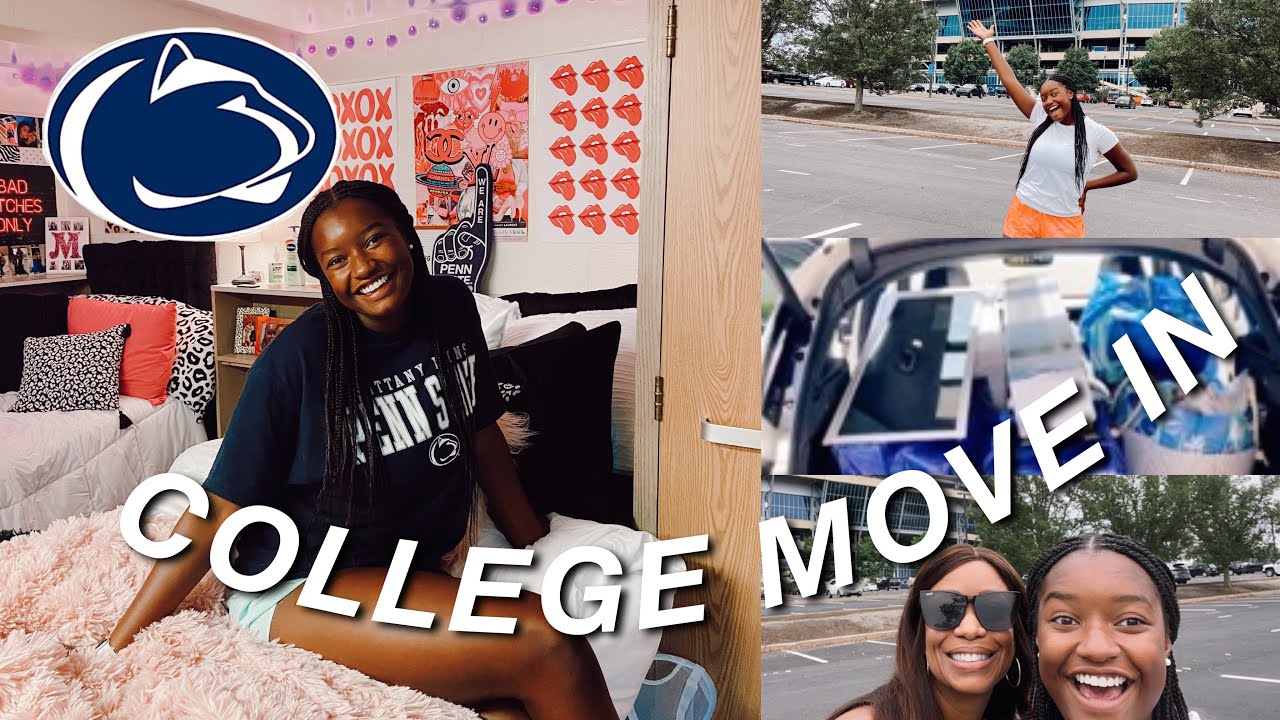 college move in vlog @ penn state (first year) - YouTube