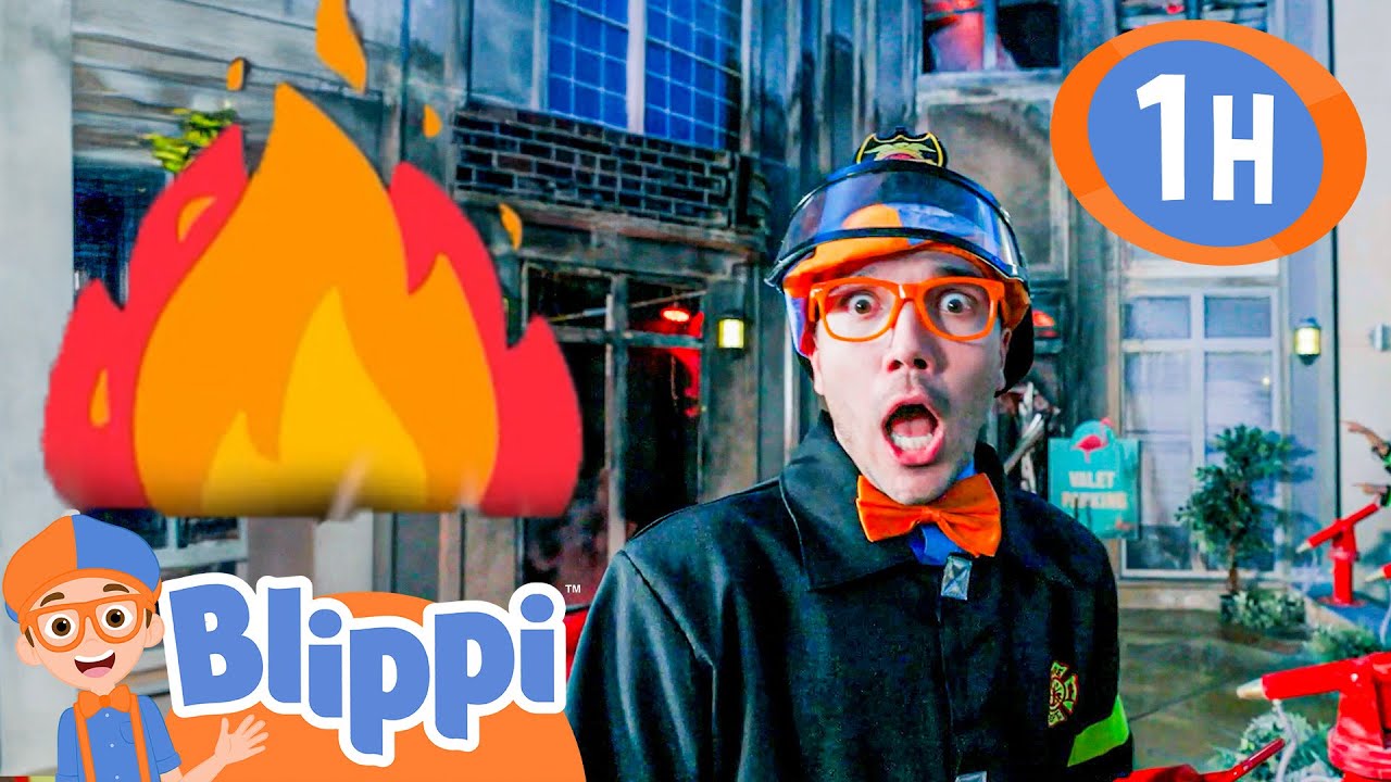 Blippi the Firefighter to the Rescue! | Blippi | Kids Songs | Moonbug ...