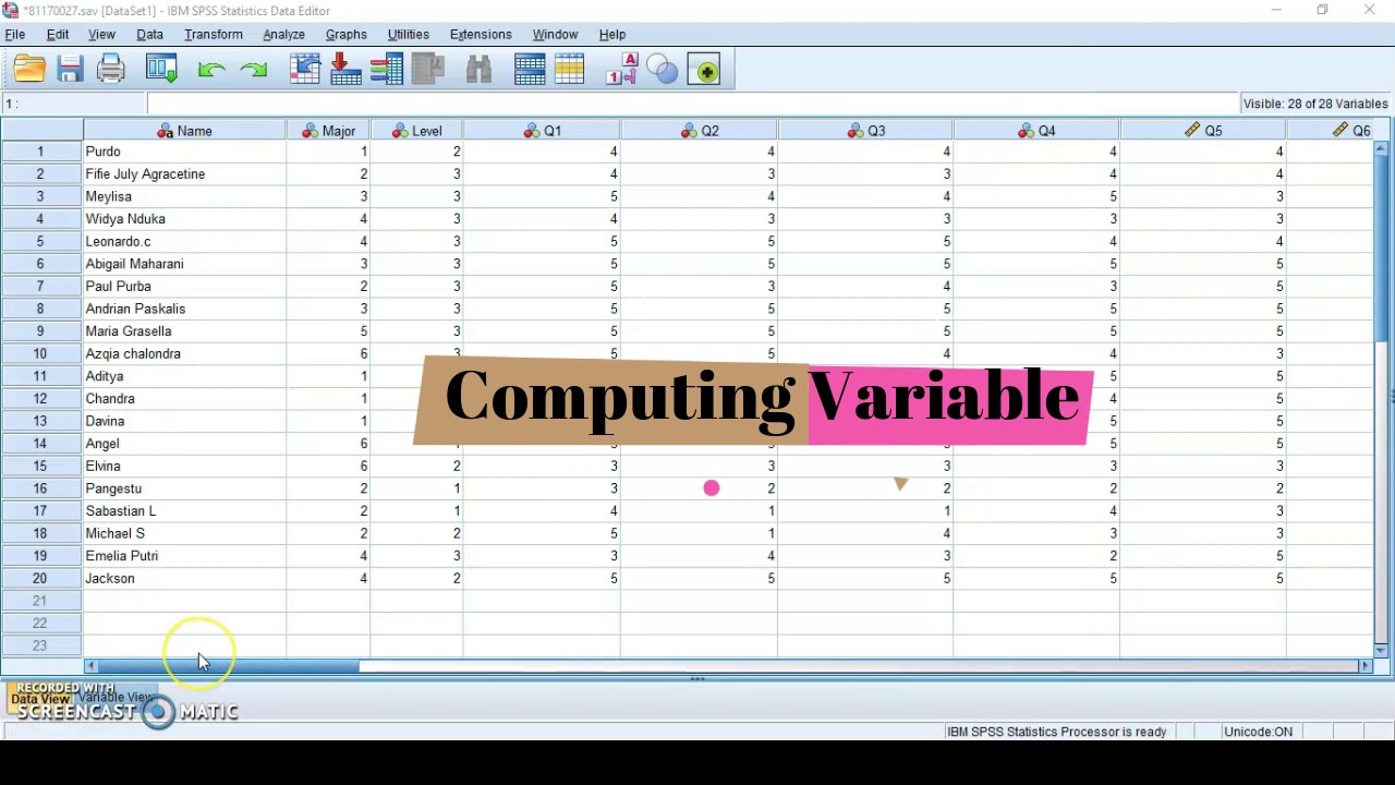 Analysis data using SPSS - YouTube