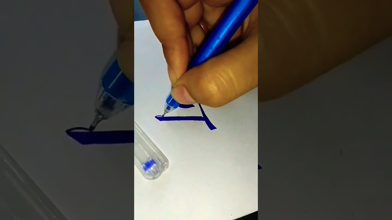 How To Write L In Calligraphy Style| Calligraphy Fonts Writing With Gel ...