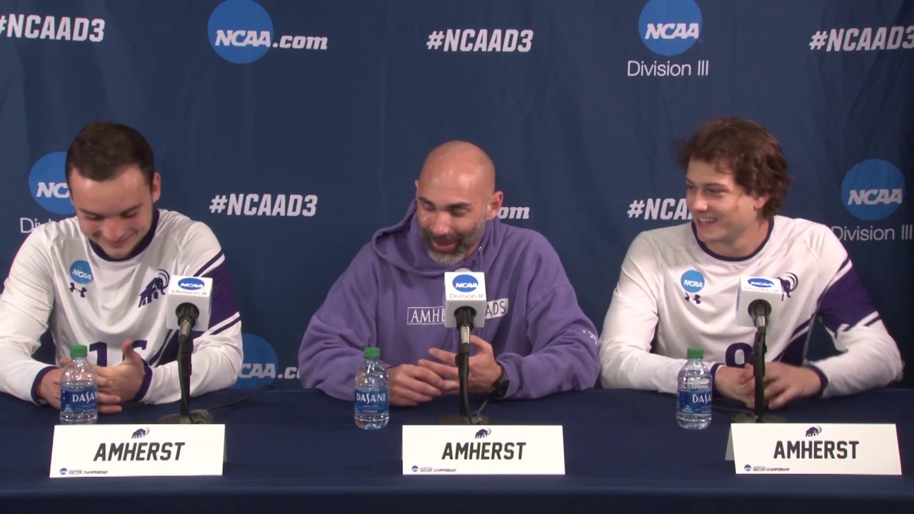 NCAA National Semifinal - Amherst Men's Soccer Postgame Press ...
