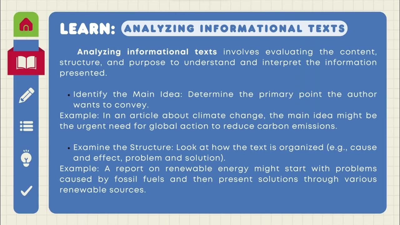 AlphaTeach English Grade 10 | Analyzing informational texts - YouTube