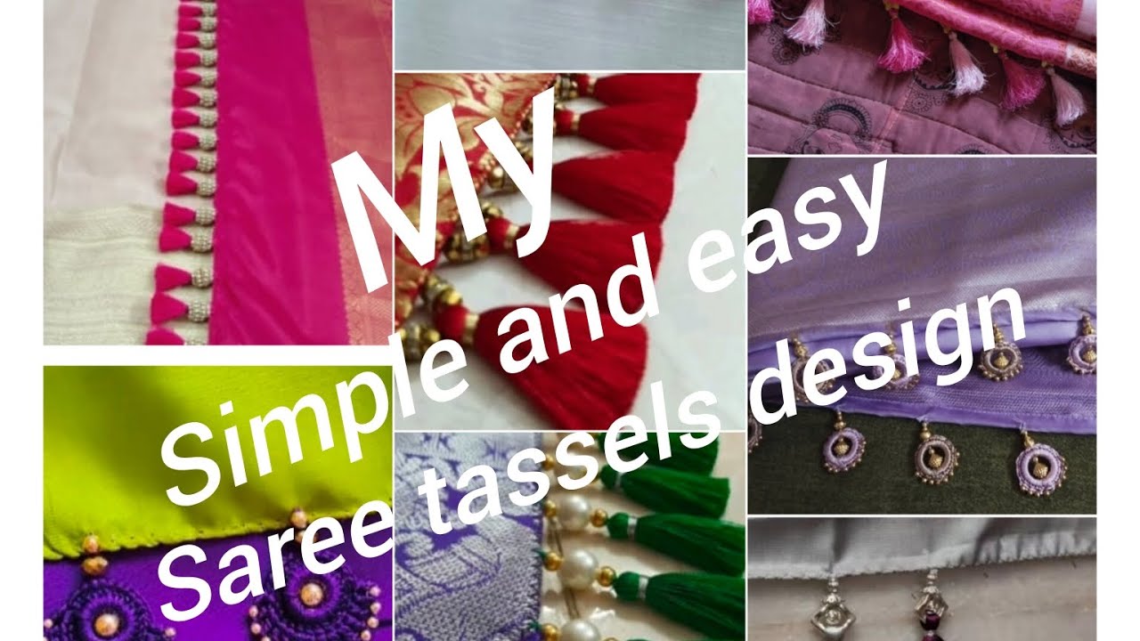 simple and easy Bridal saree tassels design......#bridaltassels # ...
