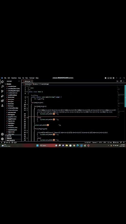 Java Complex Pattern Programshorts Coding Java Java Complex Patternprogrammig Shots