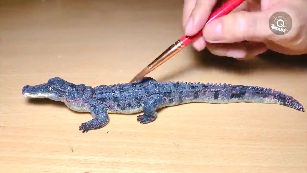 Crocodile Clay Sculptures (Best Sculpting Clay) #DIY | Quangmade - YouTube