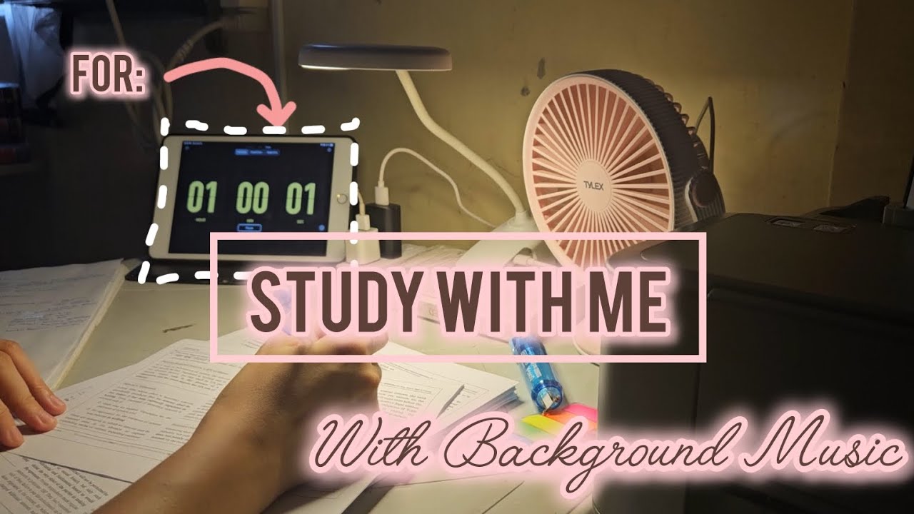 1-Hour Study With Me 🧠 | No Breaks | Background Noise + Focus Alarm | Deep Work Session - YouTube