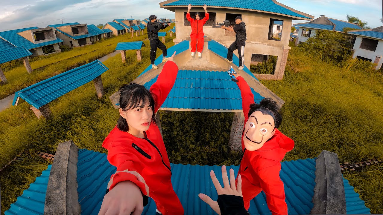 Money Heist Vs Police 12 Epic Parkour Pov Chase Youtube