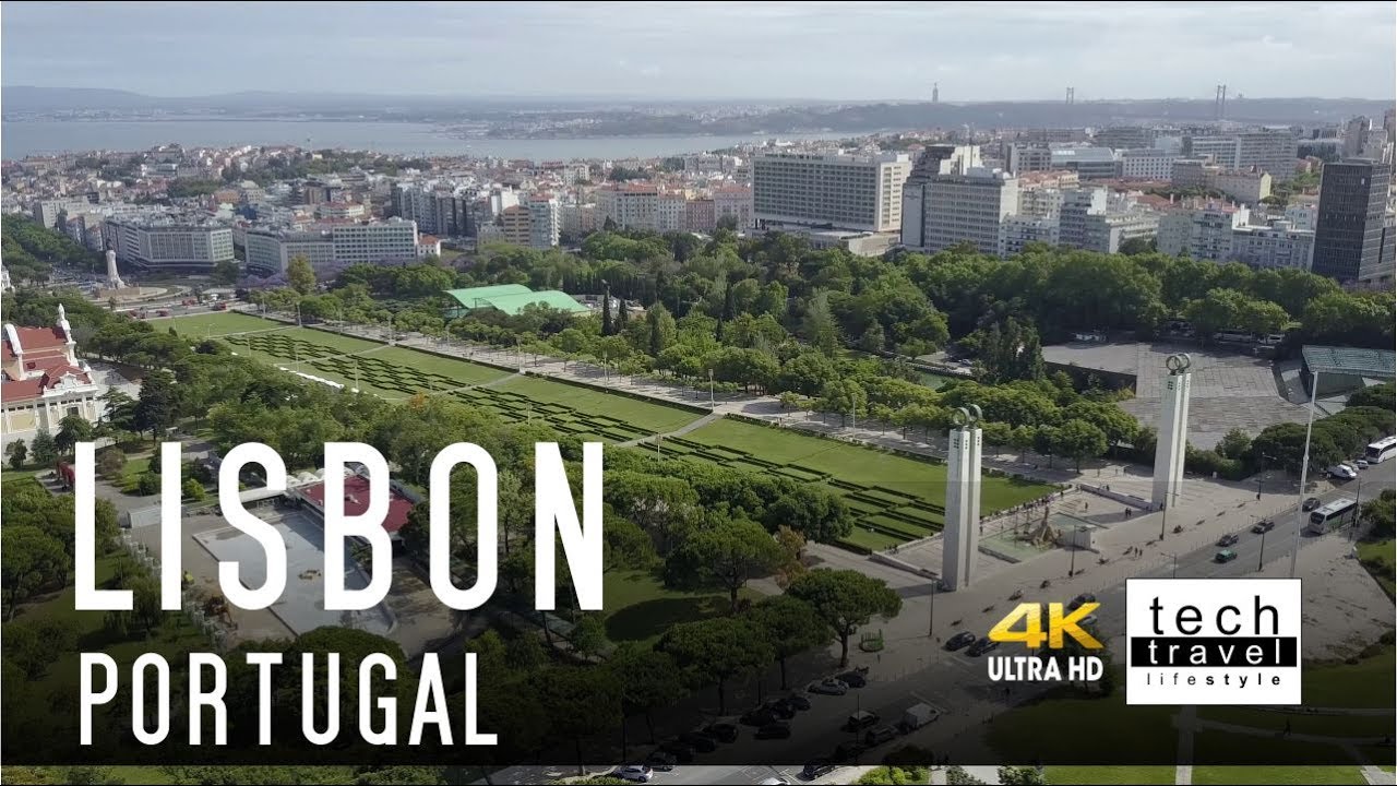 [4K] Lisbon city from the air - Portugal - YouTube