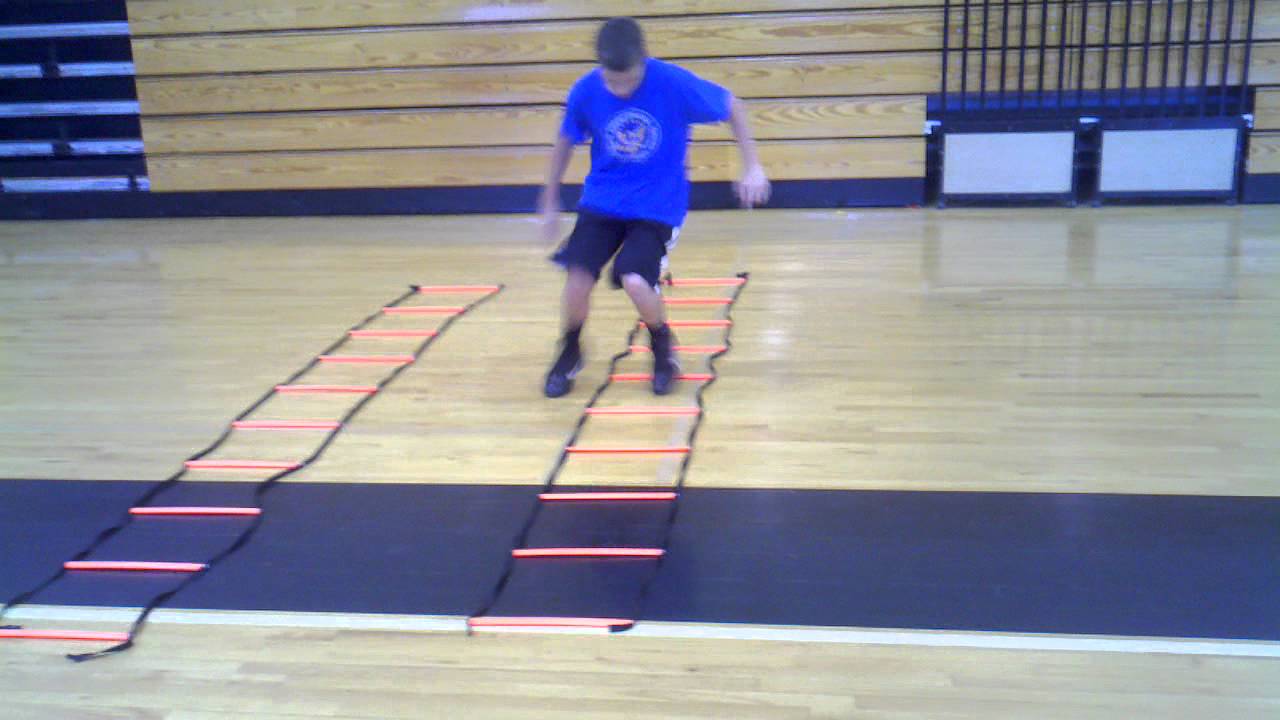 Agility ladder options youth ickey Shuffle - YouTube