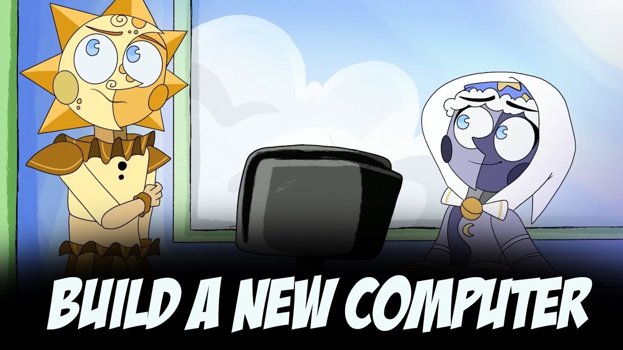 Build a new computer || sun and moon show animation - YouTube