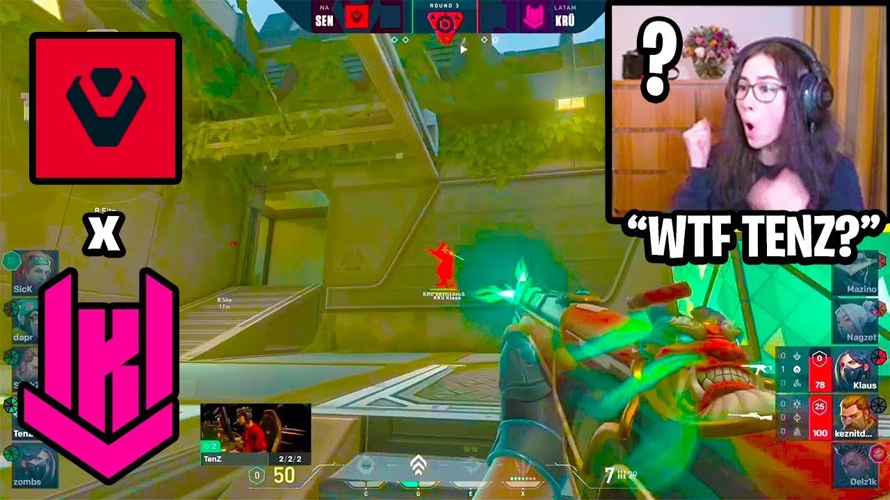 KYEDAE REACTS TO Sentinels vs KRÜ Esports HIGHLIGHTS VALORANT Champions ...