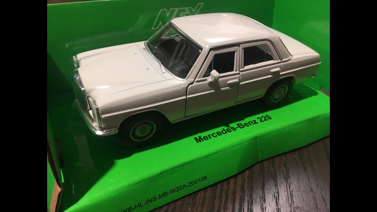 Welly Mercedes Benz 220 - YouTube