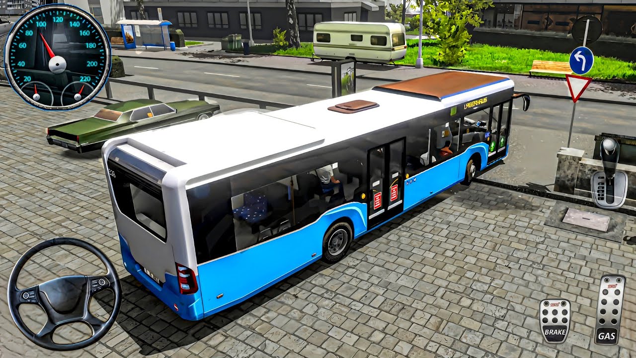 Euro Public Transport Coach Bus Driver - Real City Big Bus Driving ...