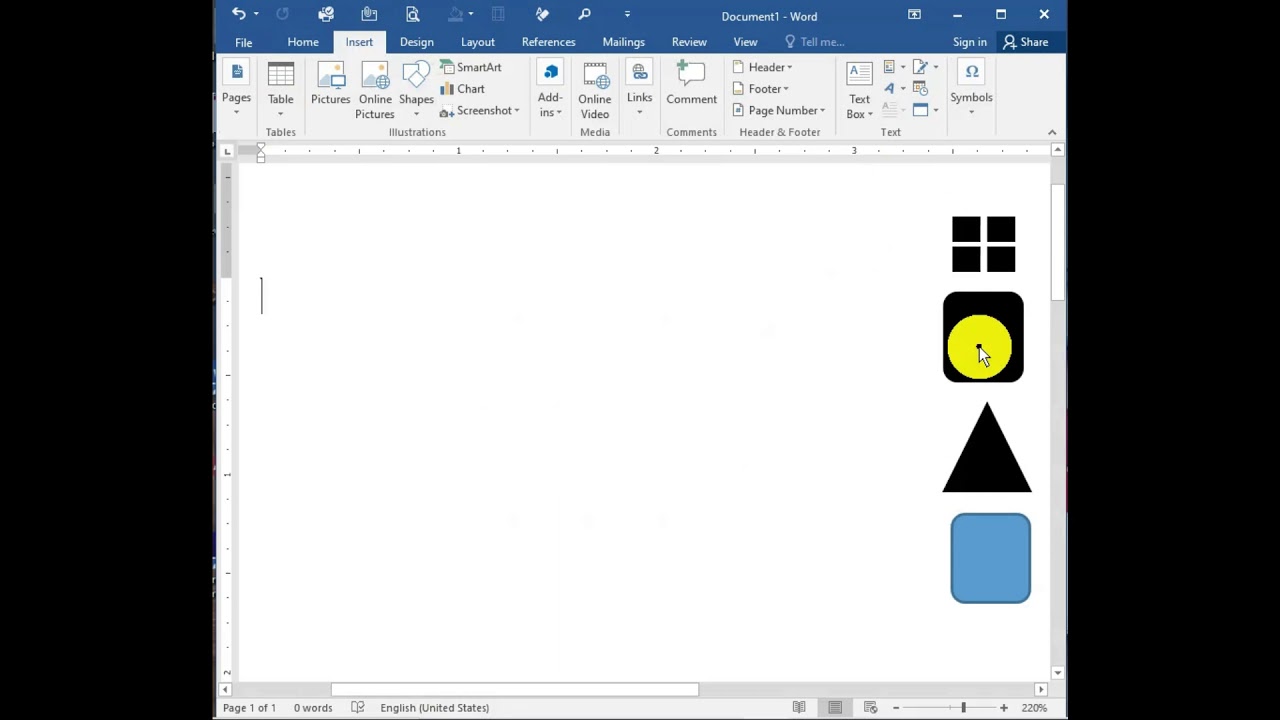 How to make a beautiful home Icon in MS Word - YouTube