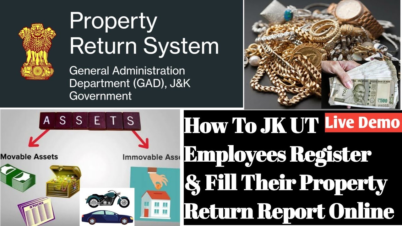 How To Fill Annual Property Return Online JK UT Employees/prs.jk.gov.in ...