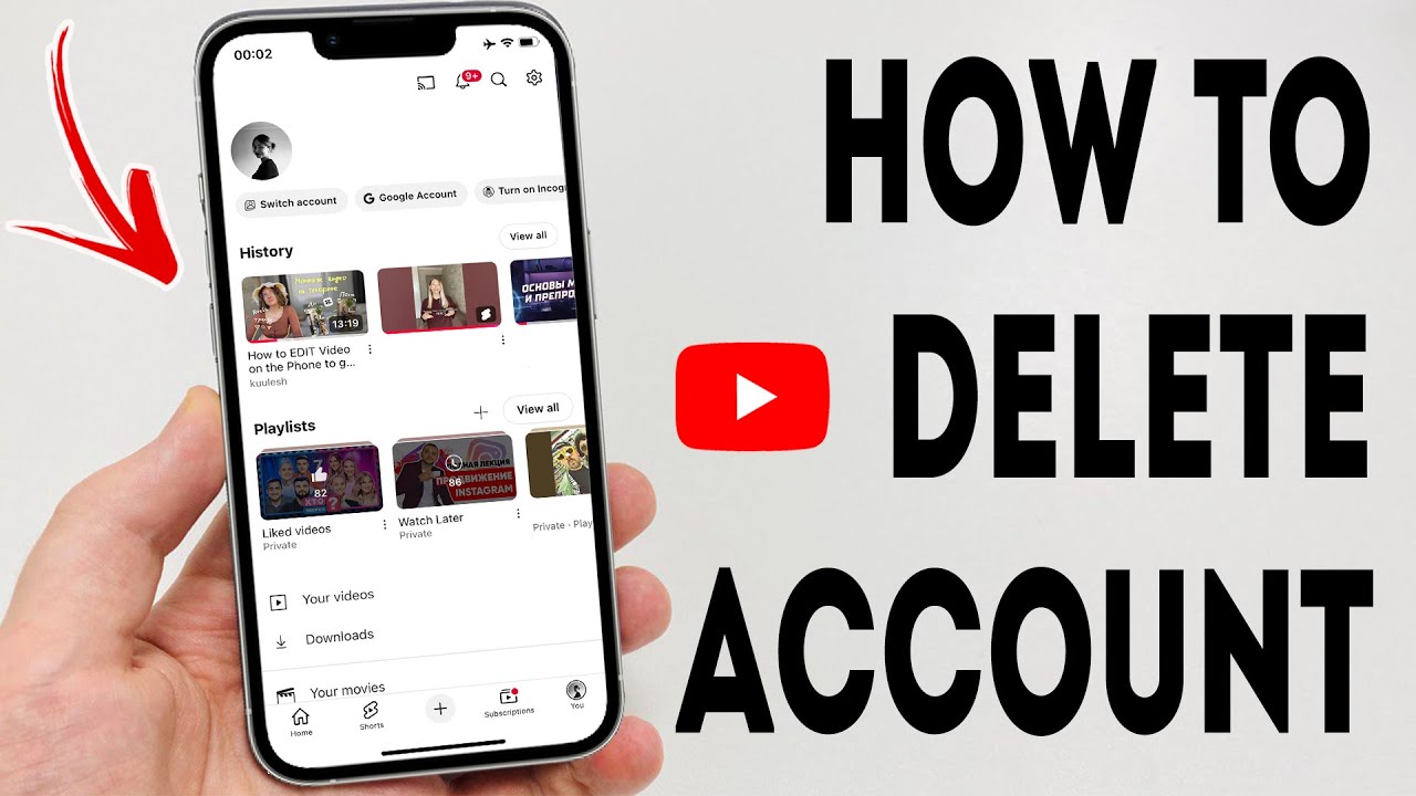 How To Delete Your YouTube Account On Mobile - Full Guide - YouTube