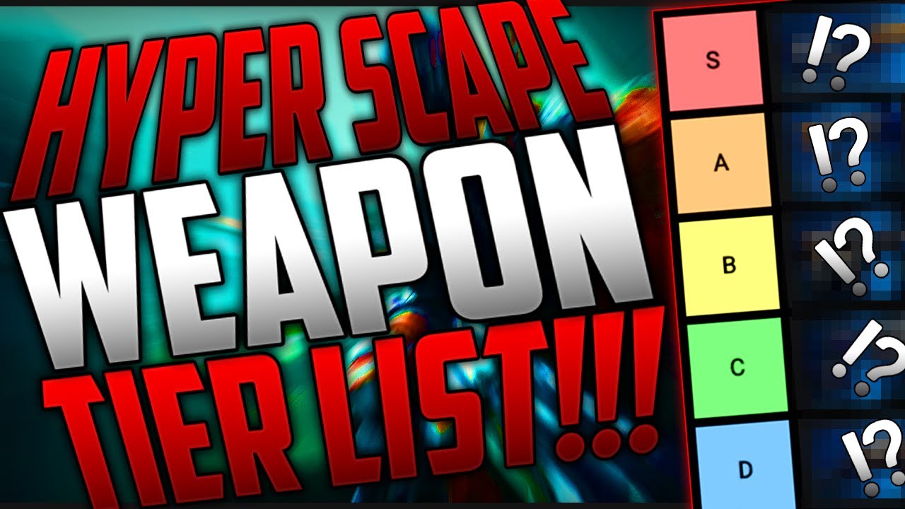 Hyper Scape Weapon Tier List!!! - YouTube