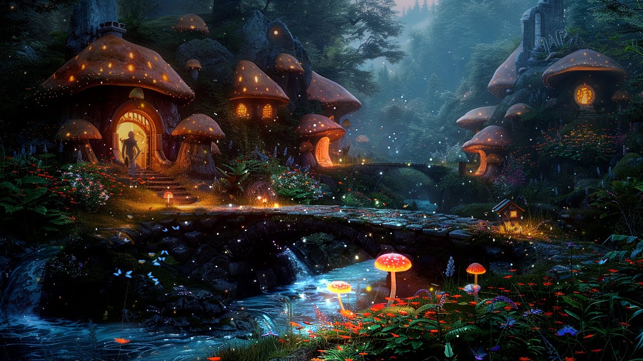 Fairy House in the Magical Forest 🌳 Enchanting Forest Music For Deep Relaxation & Better Sleep ...