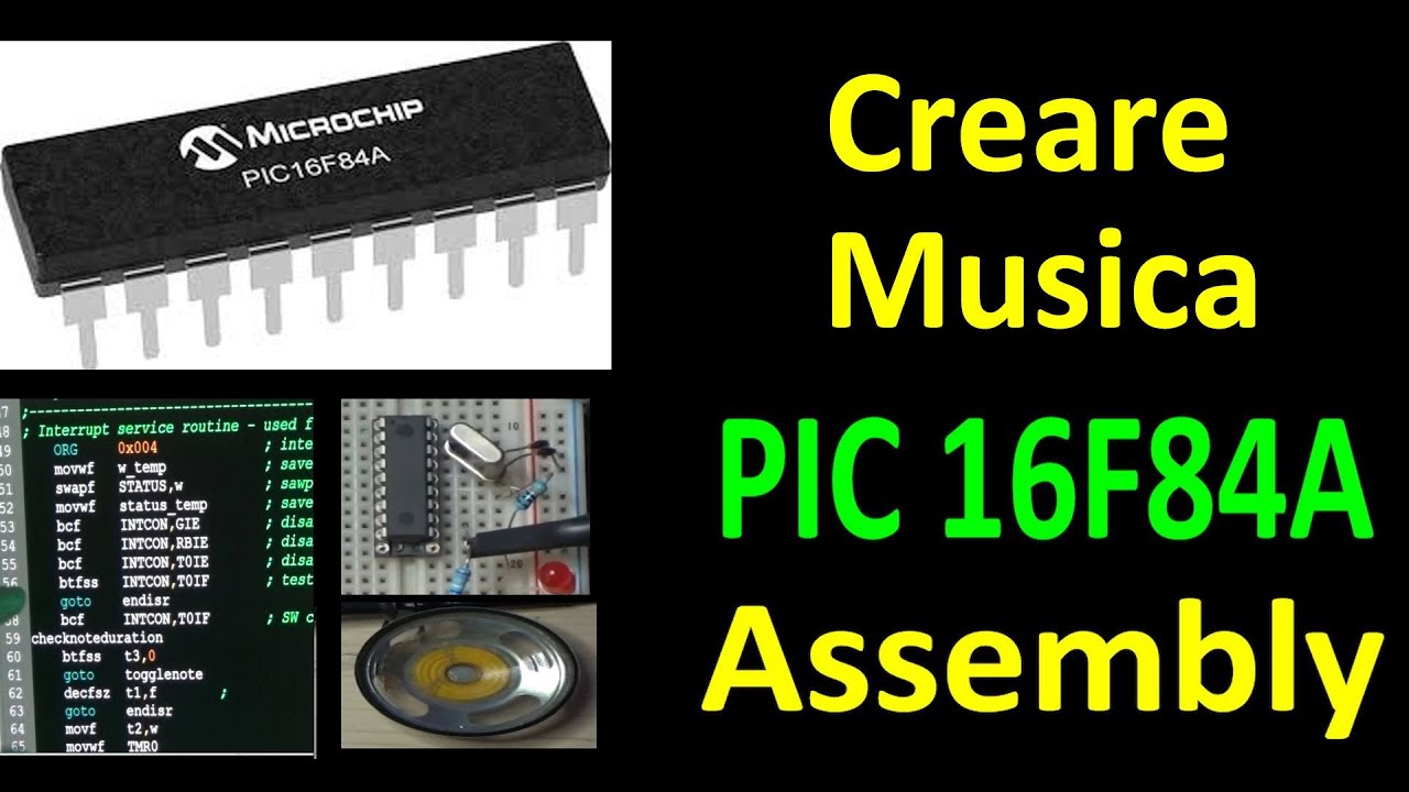 0571: Come creare musica con il PIC 16F84A - Tutorial Assembly - YouTube