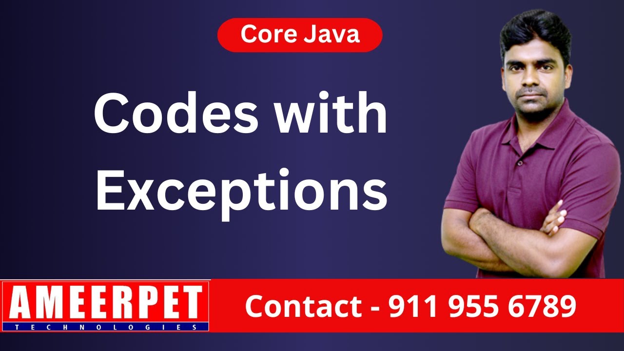 Java Codes with Exceptions | Ameerpet Technologies | By Srinivas - YouTube