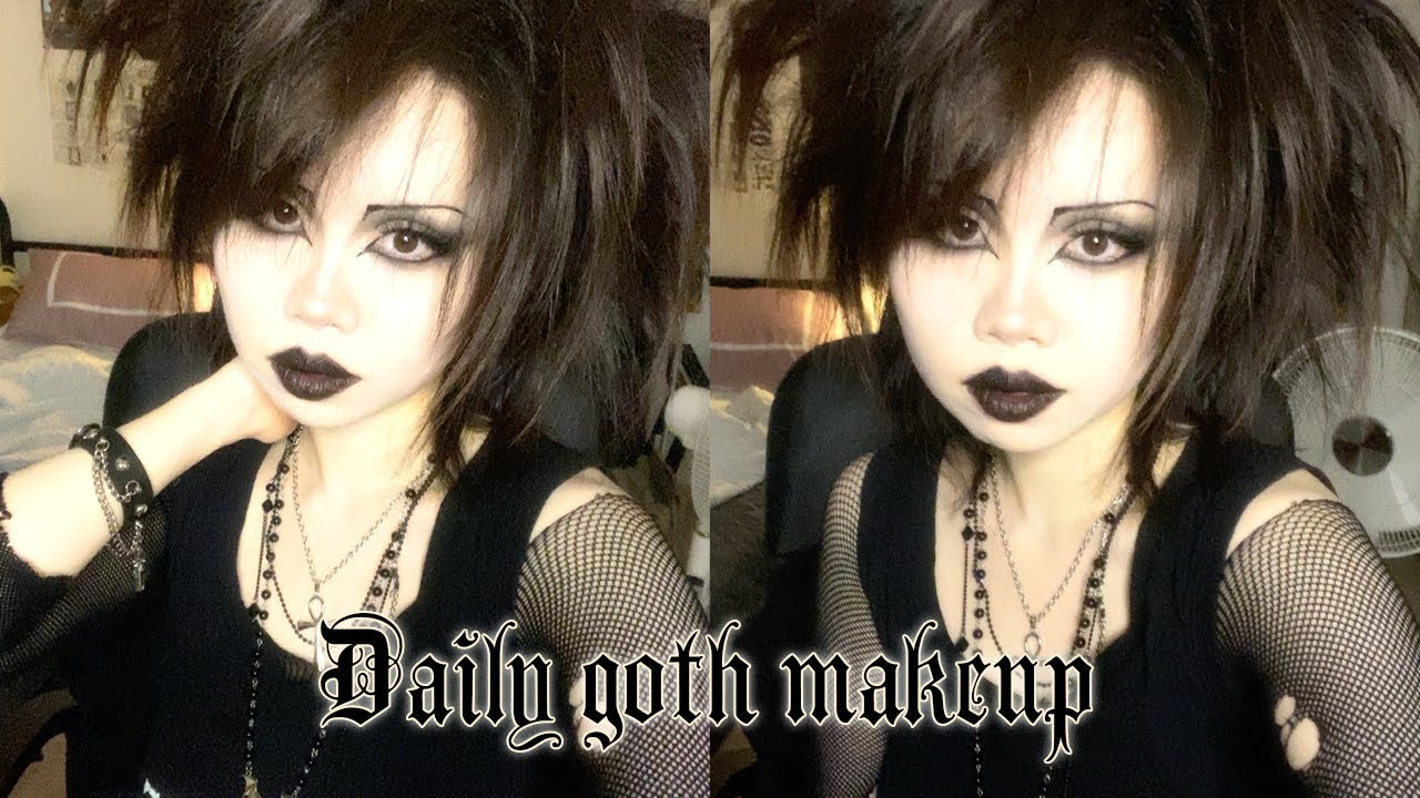 Daily goth makeup + Talk about how i became a goth in Korea! - YouTube
